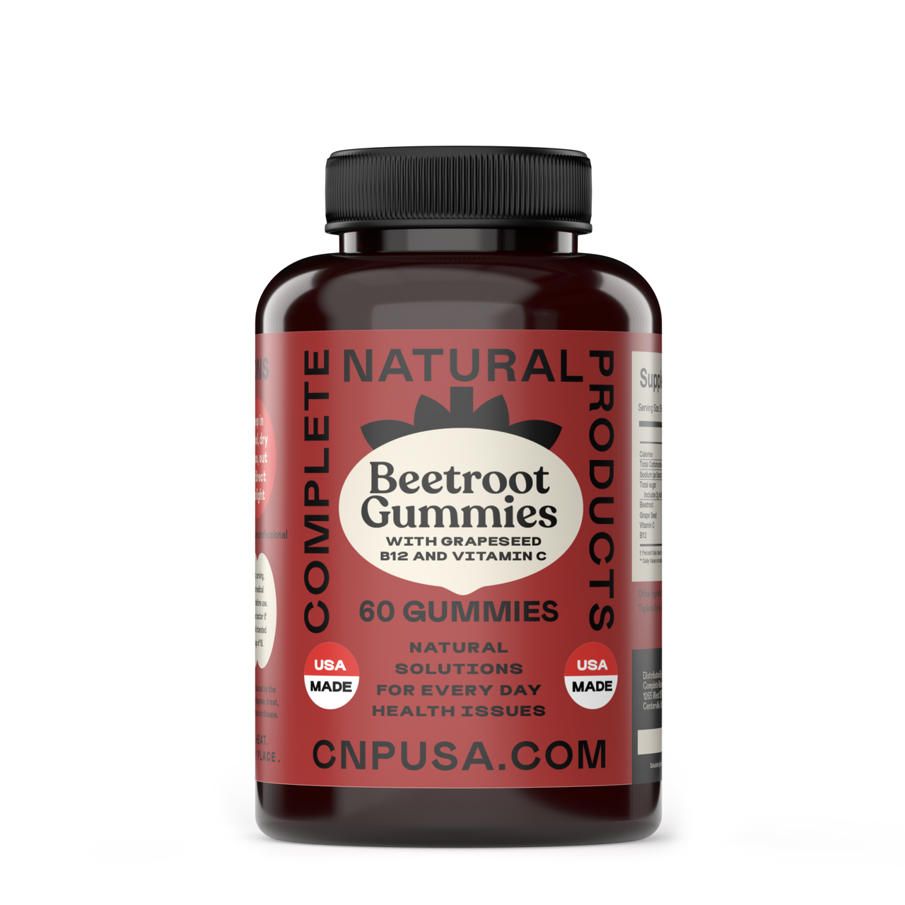 Beet Root Gummies - Beetroot Plus Gummy with Grapeseed, Vitamin B12 ...