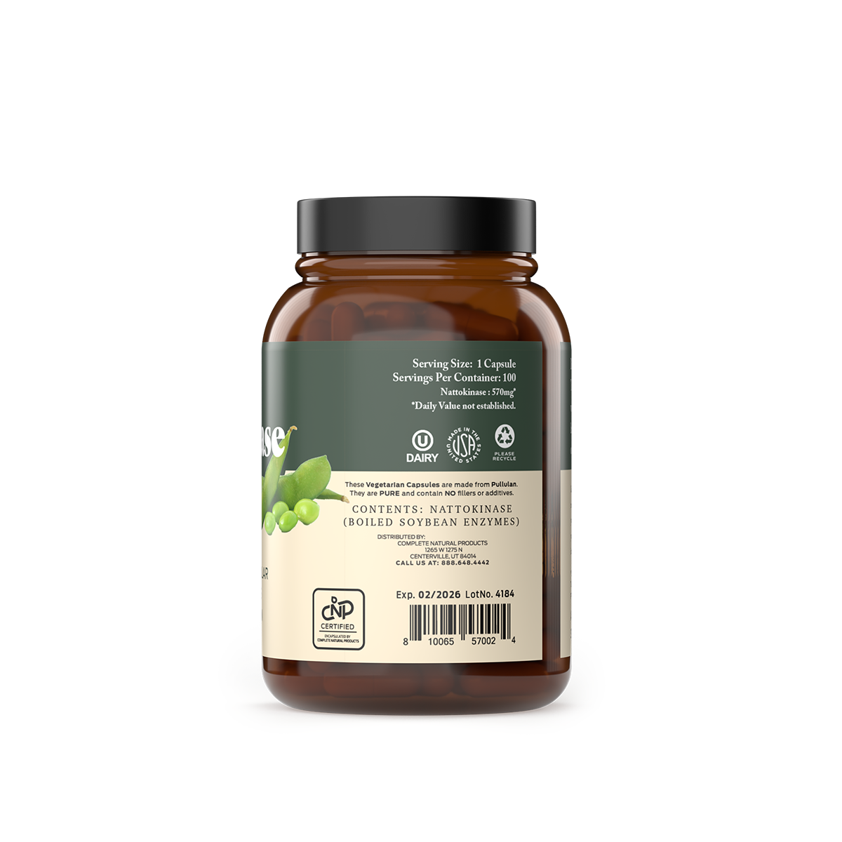 Nattokinase Capsules - 570mg, 6000 fu's, Circulation and Flow Support ...