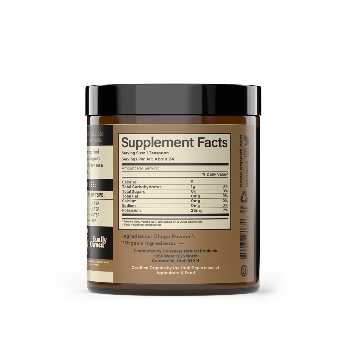 Organic Chaga Mushroom Powder - 4oz Immune Support for Dogs, Cats ...