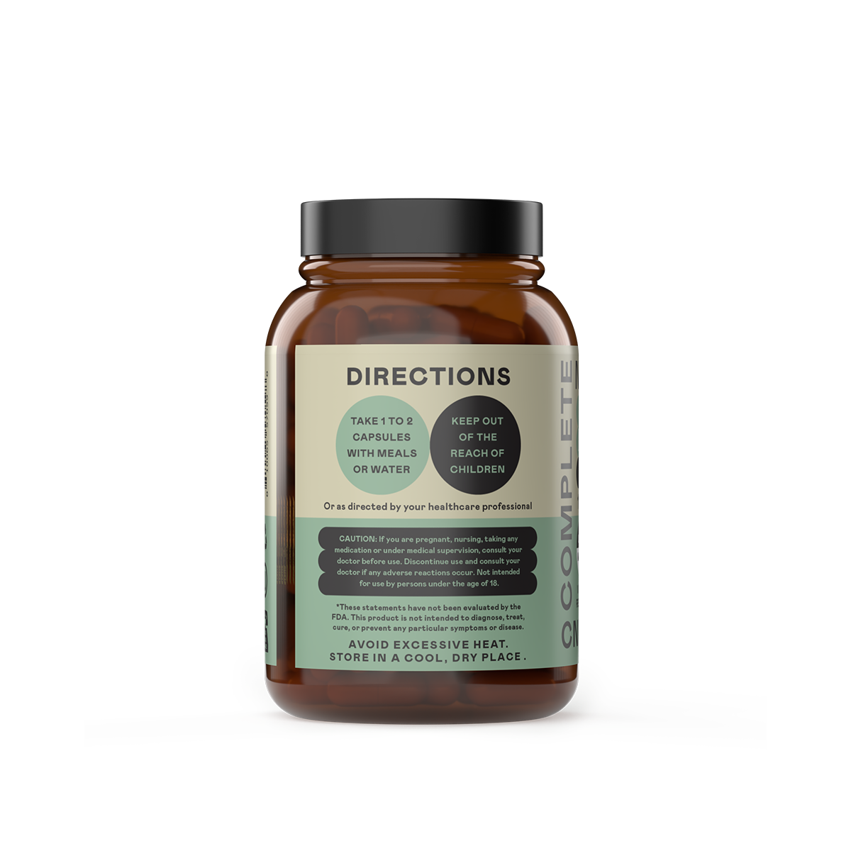 Pure Calcium & Magnesium Capsules - 100 Capsule 720mg Cal Mag ...