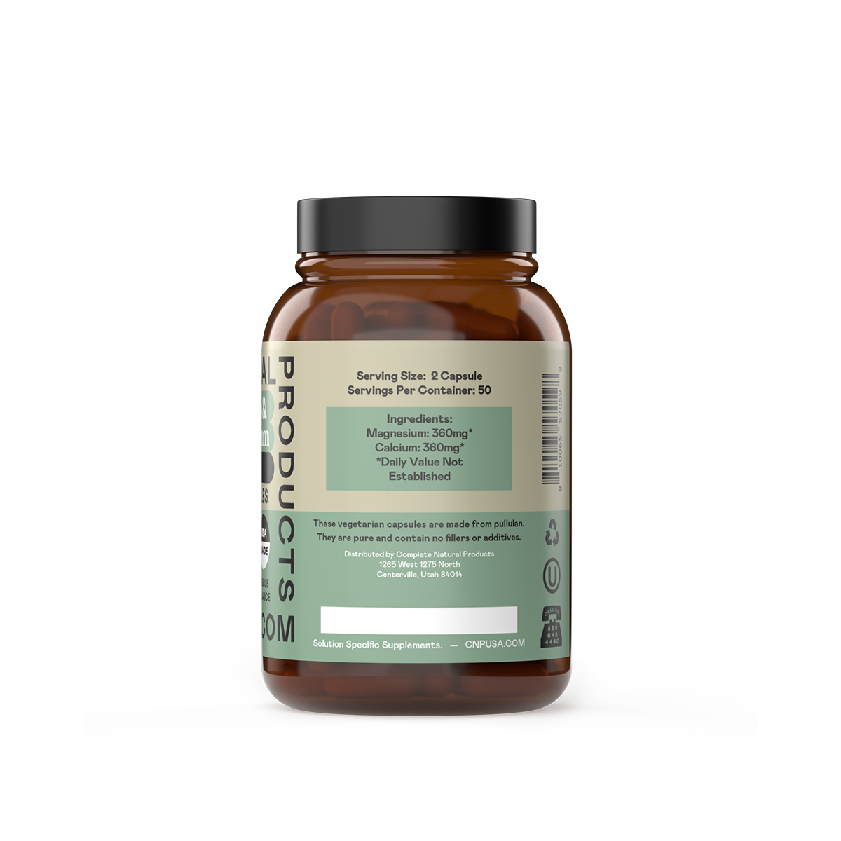 Pure Calcium & Magnesium Capsules - 100 Capsule 720mg Cal Mag ...