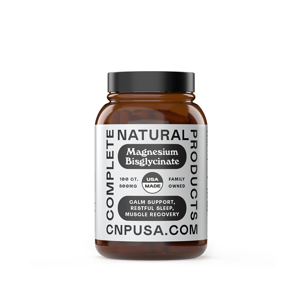 Magnesium Bisglycinate Capsules – Pure, Absorbable, 800mg, 100 ct – CNPUSA