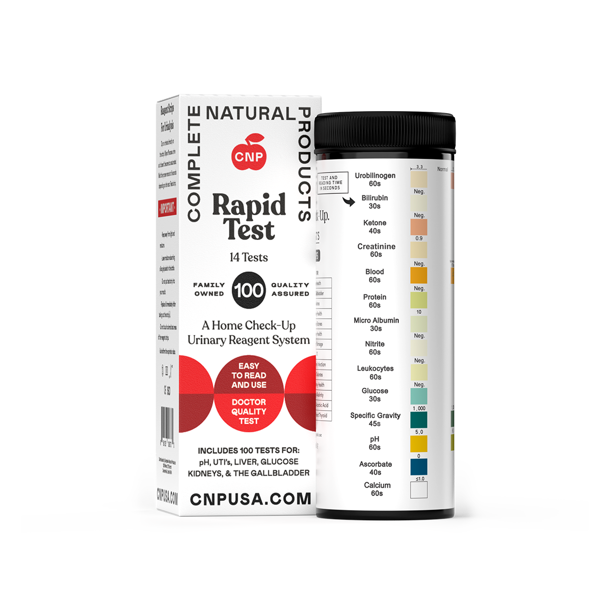 Rapid Test Complete 14 Tests - 100 Count Home Test for Kidney, Liver ...