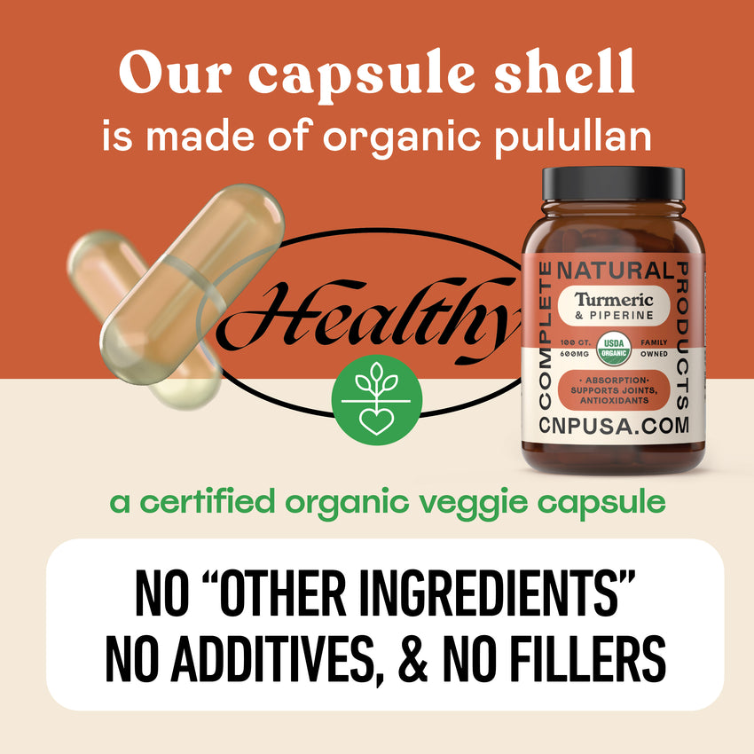 Organic Turmeric & Piperine (Black Pepper) Capsules – CNPUSA